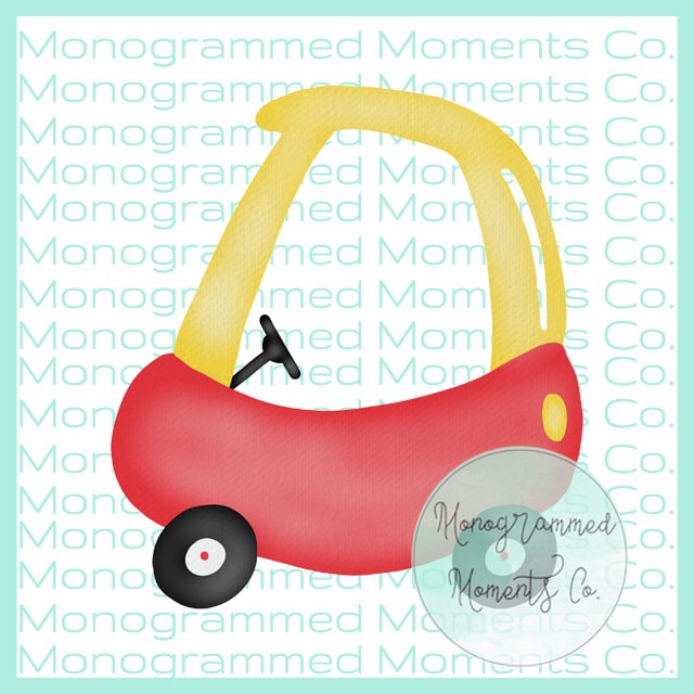 Cozy Coupe Watercolor Clipart Little Tikes Coupe PNG Digital | Etsy