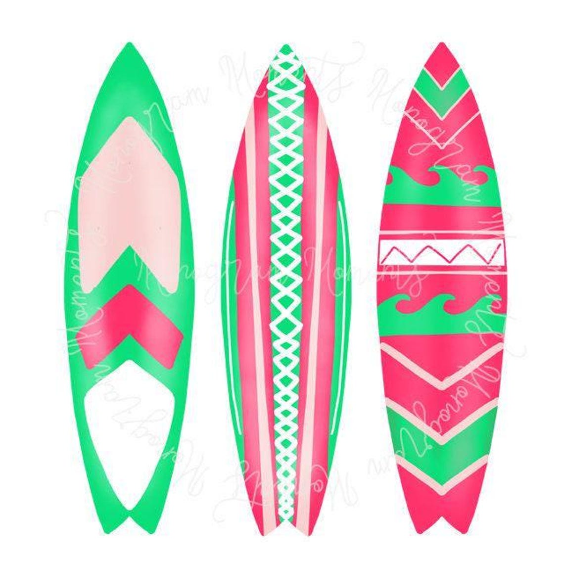 Watercolor Beach PNG - Watercolor Surfboard Clipart for Digital ...