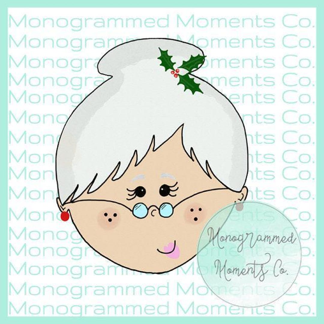 Mrs. Claus Watercolor Clipart - Santa Watercolor - Mrs. Santa Claus ...