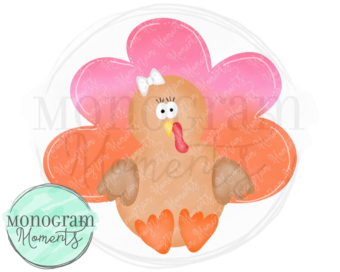 Watercolor Thanksgiving PNG Watercolor Turkey Clipart for | Etsy