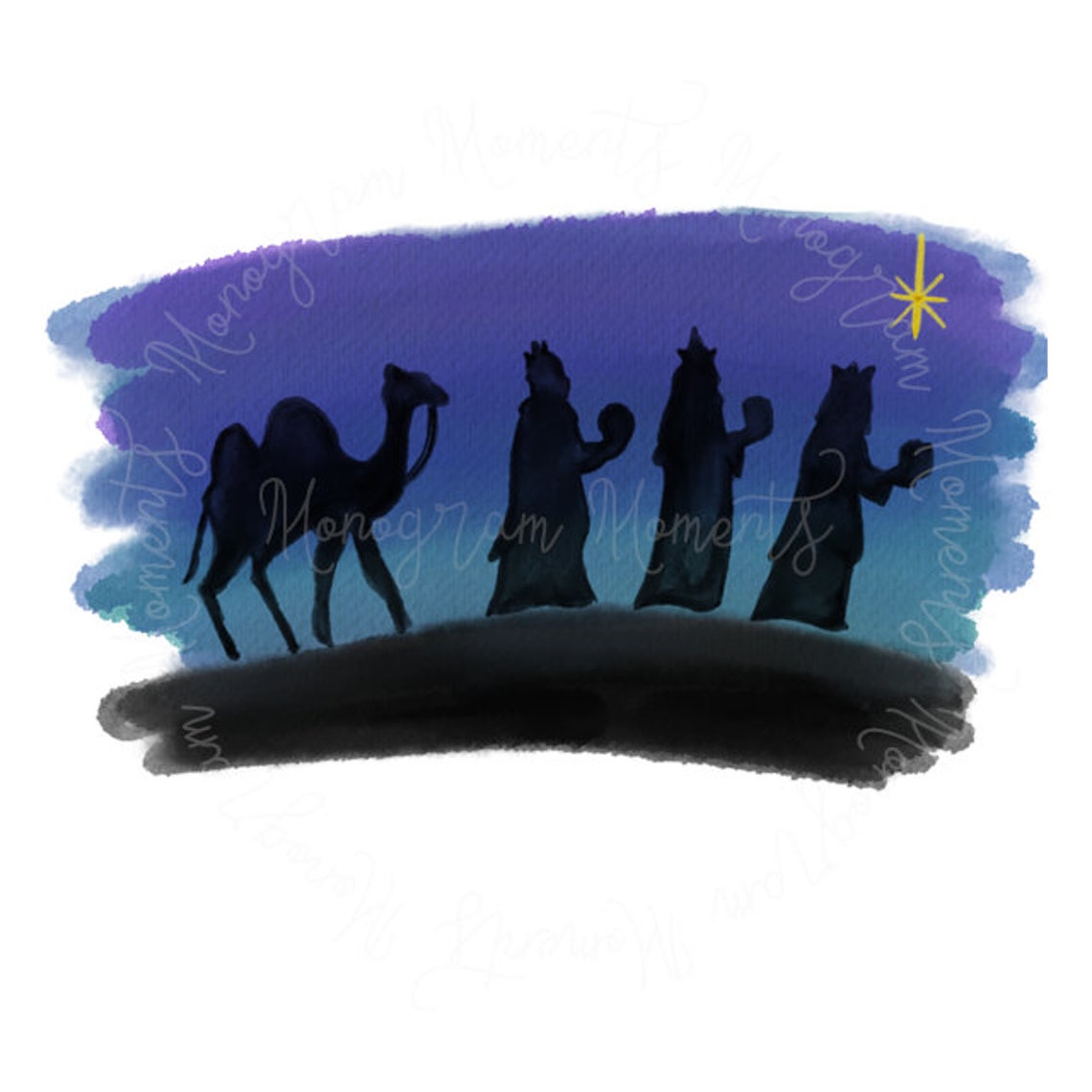 Watercolor Christmas PNG Nativity Clipart for Digital - Etsy