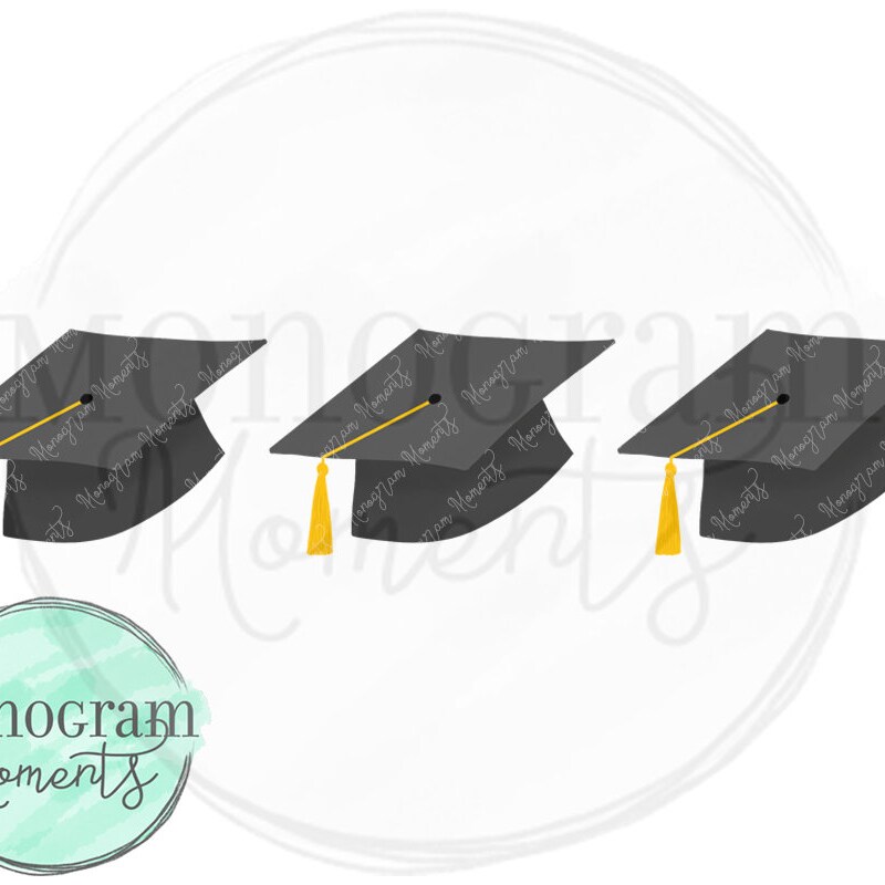 Watercolor Graduation Cap - Etsy