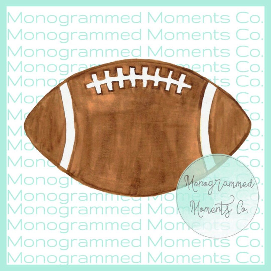 Football Watercolor Clipart PNG Digital Download Toddler Boys Printable ...