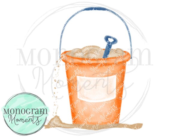 Watercolor Summer PNG Boy's Beach Sand Bucket Clipart - Etsy