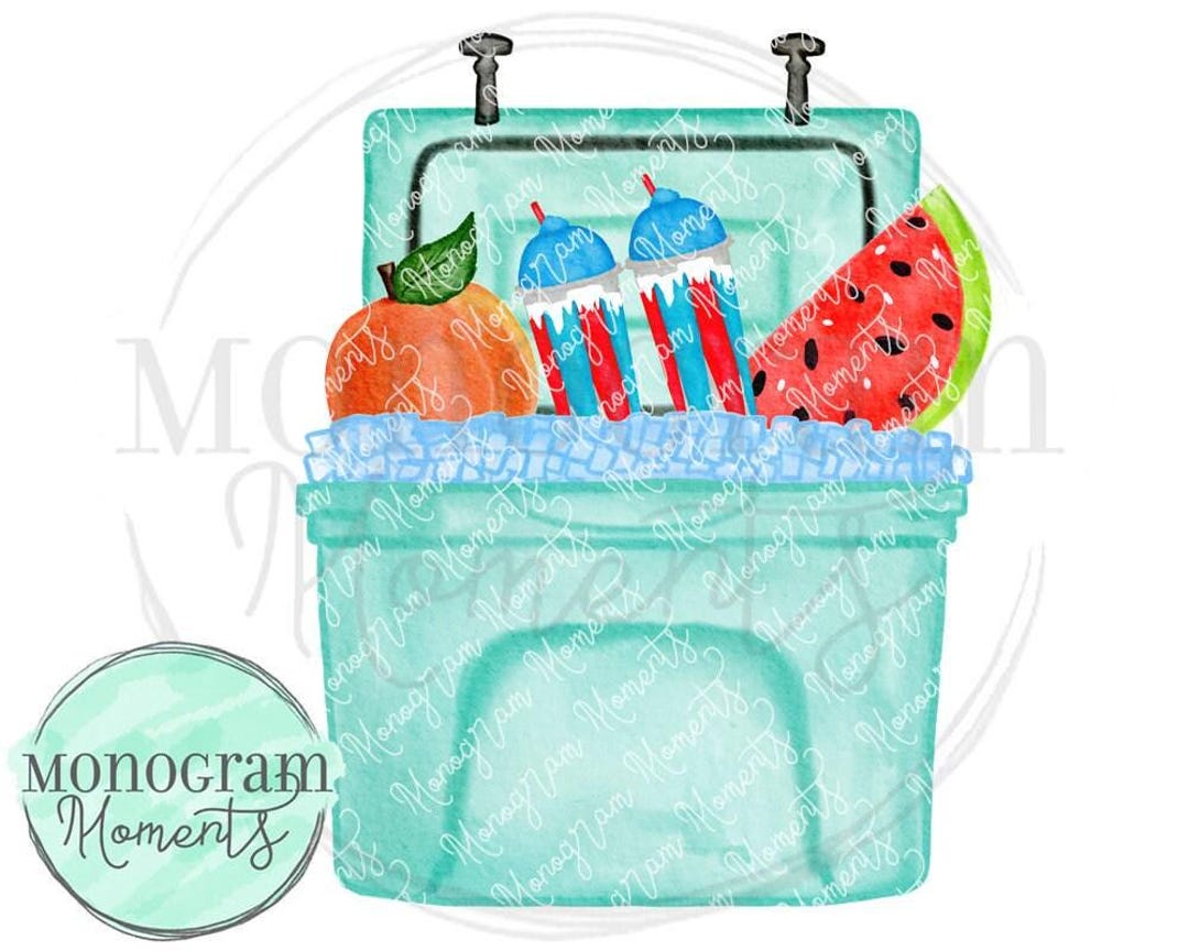 Watercolor Summer PNG - Seafoam Cooler Clipart for Digital Download ...