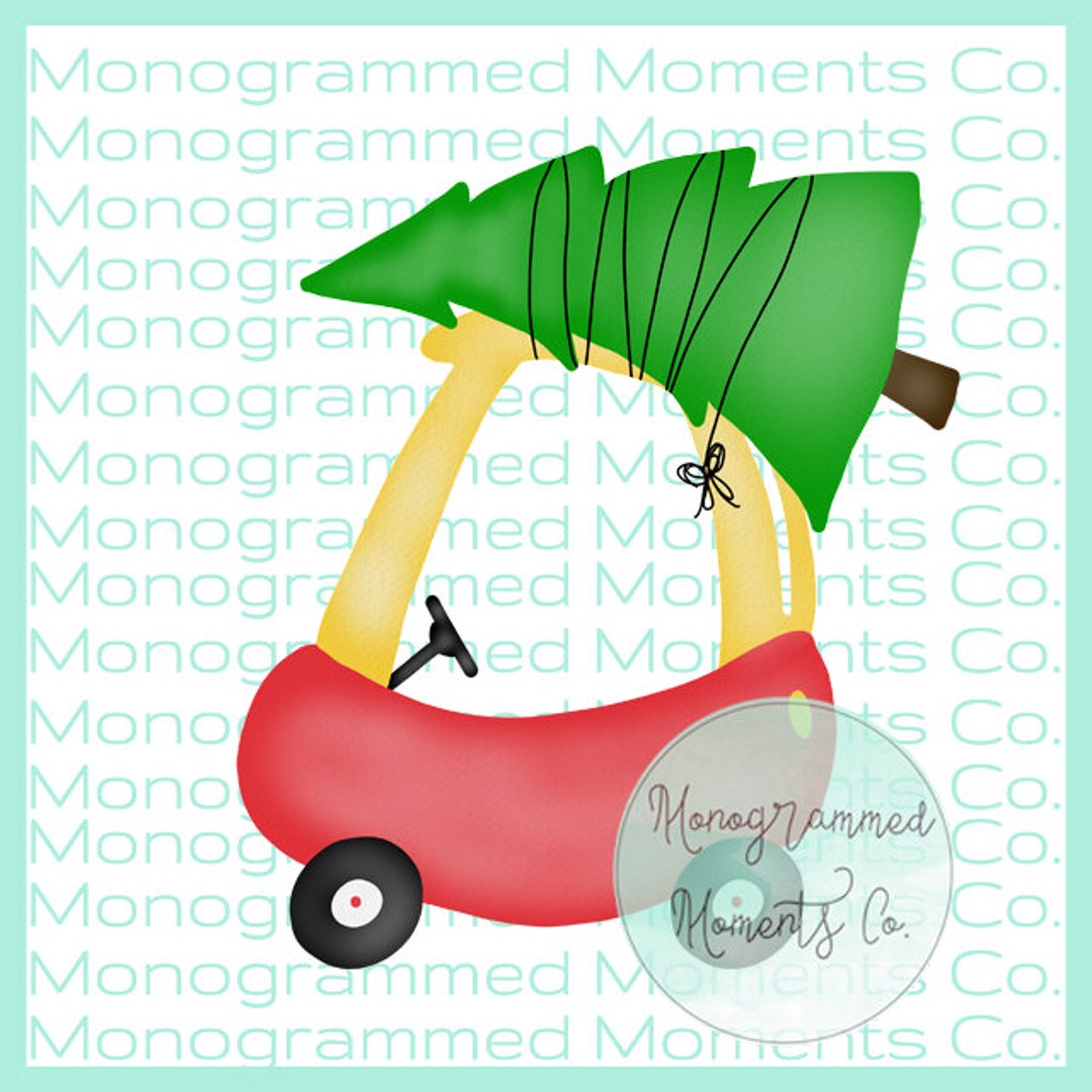 Christmas Tree Watercolor Clipart Cozy Coupe Little Tikes - Etsy
