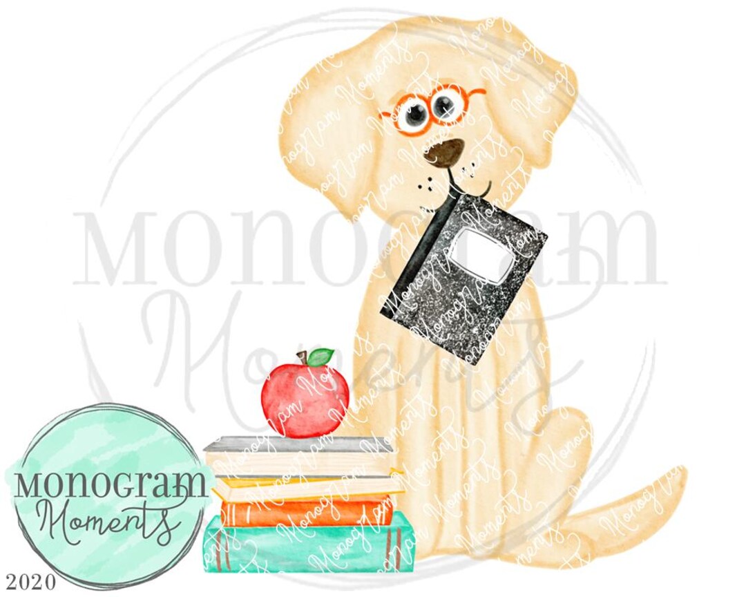 Back to School Dog PNG Boys School Dog, Boys School Png Design, Boys ...