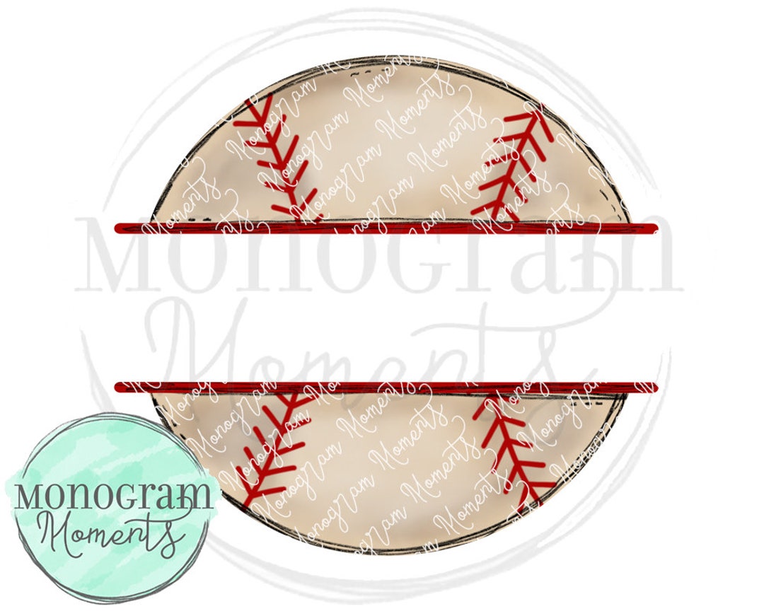 Watercolor Baseball PNG Baseball Nameplate Clipart for Digital Download ...