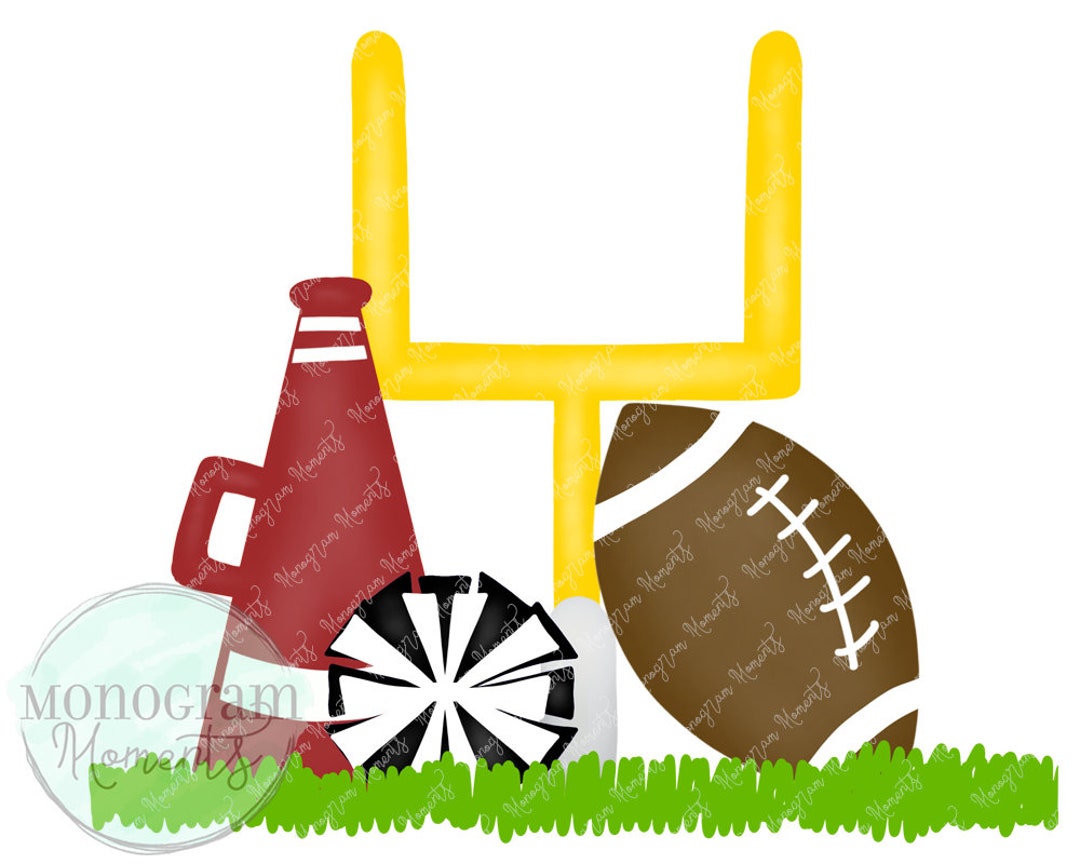 Watercolor Football PNG Watercolor Football Clipart for Digital ...