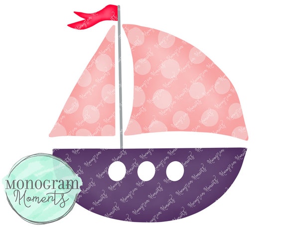 Watercolor Sailboat PNG Watercolor Summer Boat Clipart for | Etsy