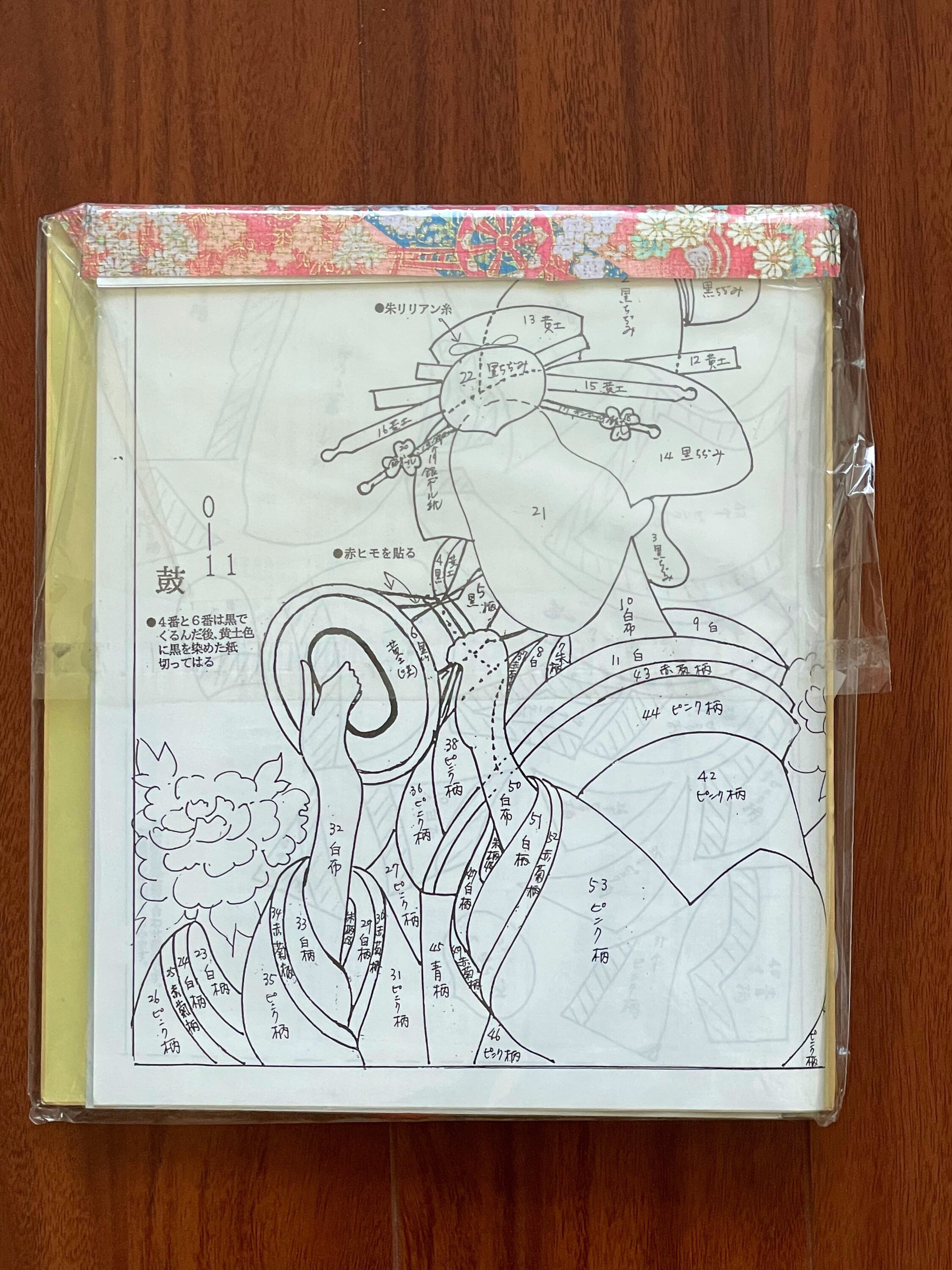 Tsuzumi washi Version Japanese Traditional Arts Kurumie Oshie Artisan ...