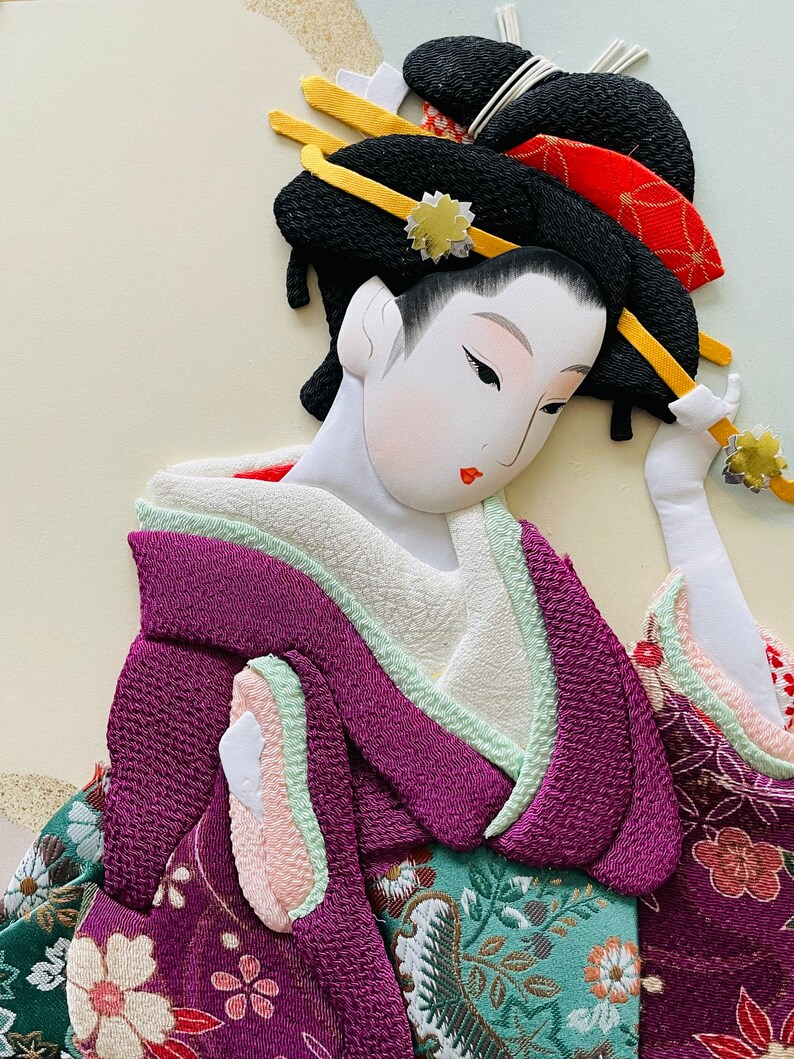 Edogonomi Japanese Traditional Arts Kurumie Oshie Artisan 3D Painting ...
