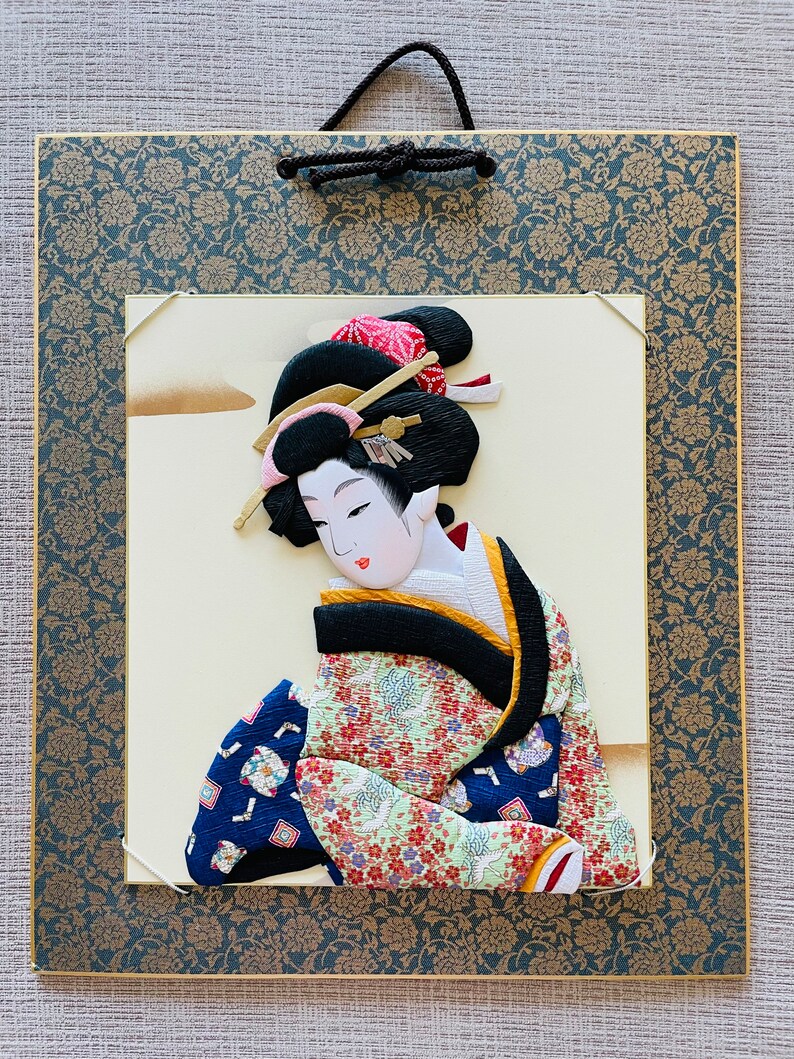 Harunohi Japanese Traditional Arts Kurumie Oshie Artisan 3D Painting ...
