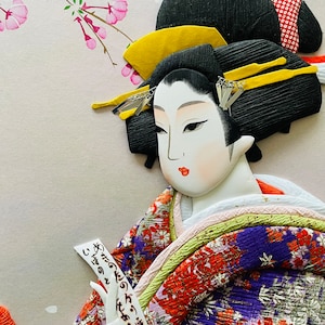 Utaawase Japanese Traditional Arts Kurumie Oshie Artisan 3D Painting ...