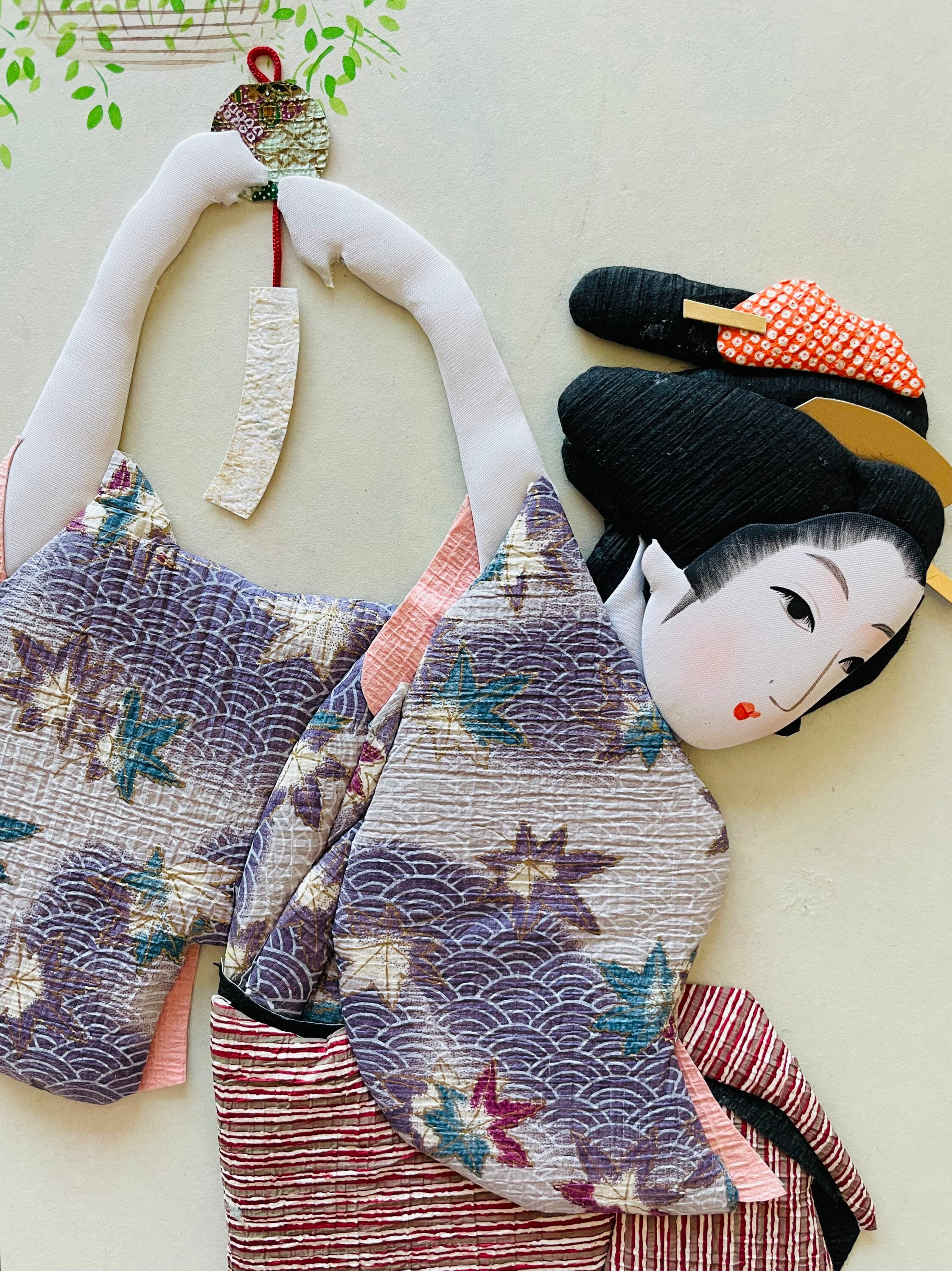 Haruokiku Japanese Traditional Arts Kurumie Oshie Artisan 3D Painting ...