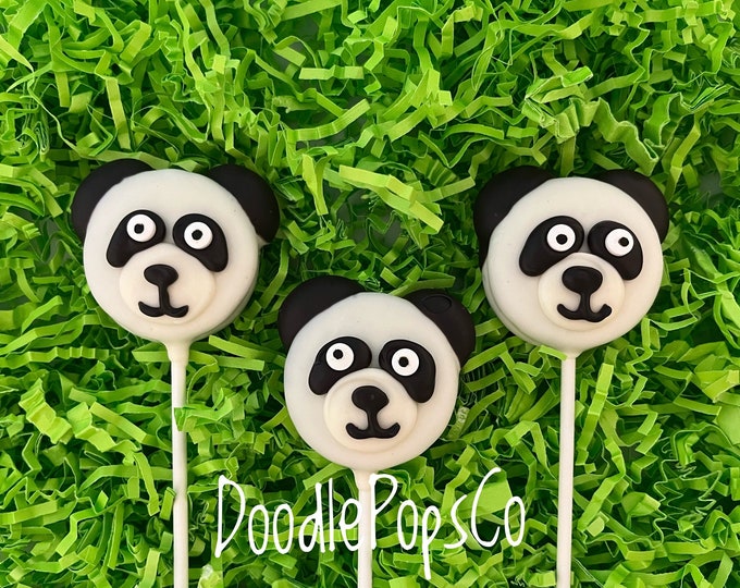 Panda Bear Oreo Cookie Pops / Panda Lover Gift / Kids Birthday Party ...