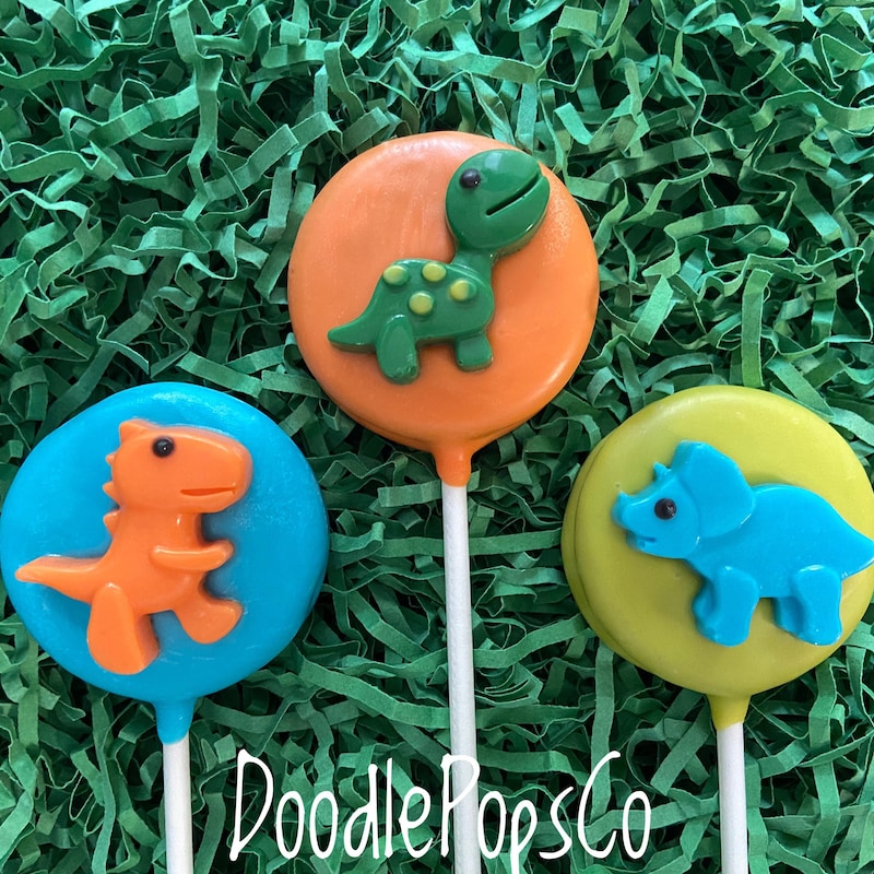 Dinosaur Party Girl Cookies - Etsy