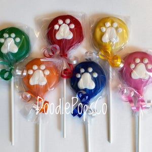 Paw Print Oreo Cookie Pops / Puppy Birthday Party Favor / Chocolate ...
