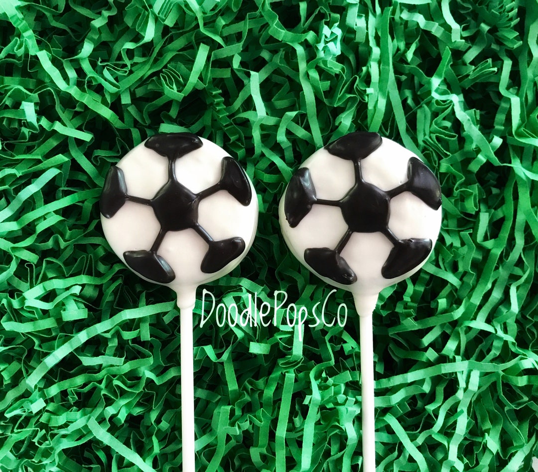 Soccer Ball Oreo Cookie Pops / Chocolate Covered Oreo / One Dozen (12 ...