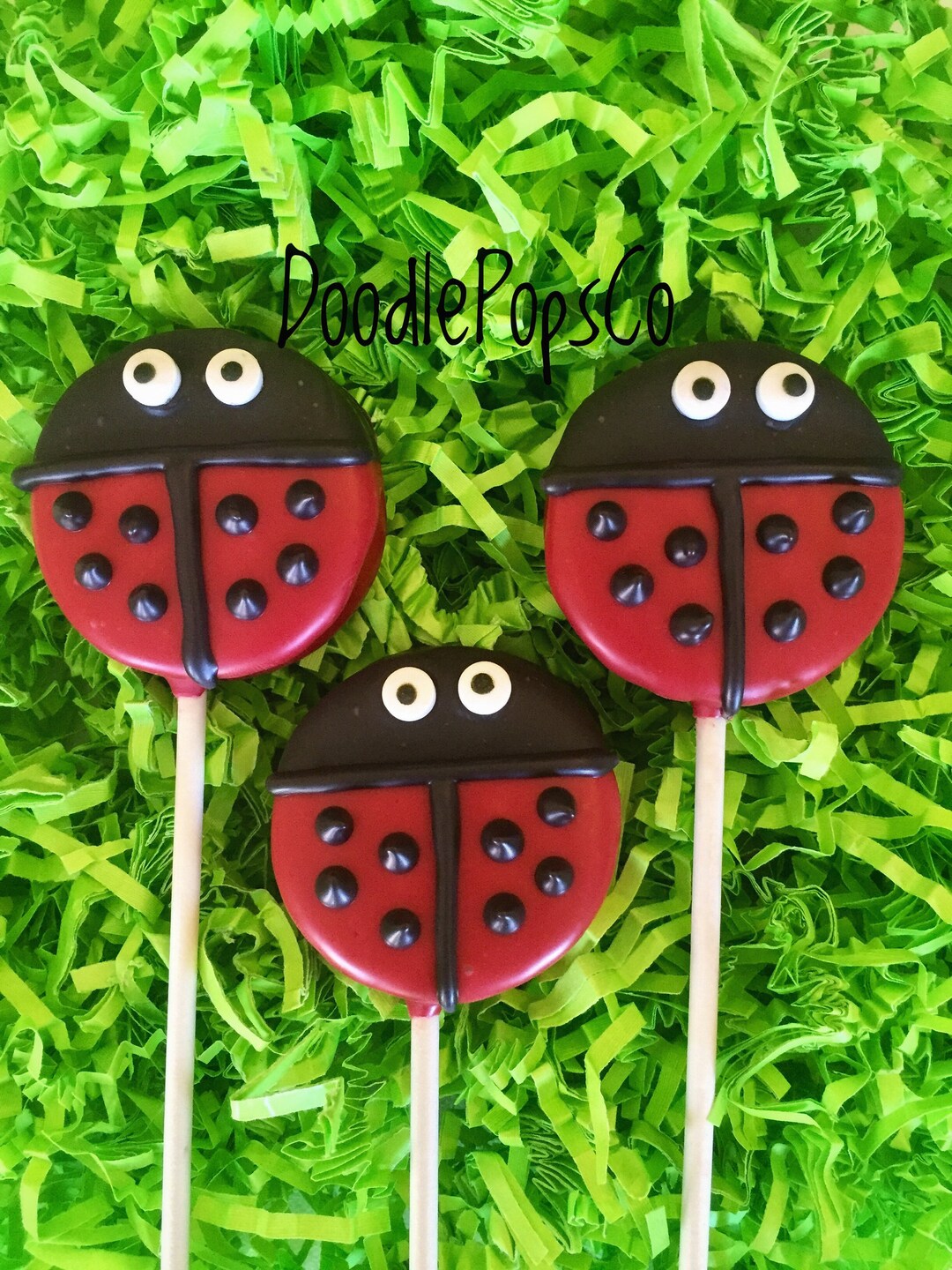 Ladybug Oreo Cookie Pops / Party Favor / Girls Birthday / Baby Shower ...