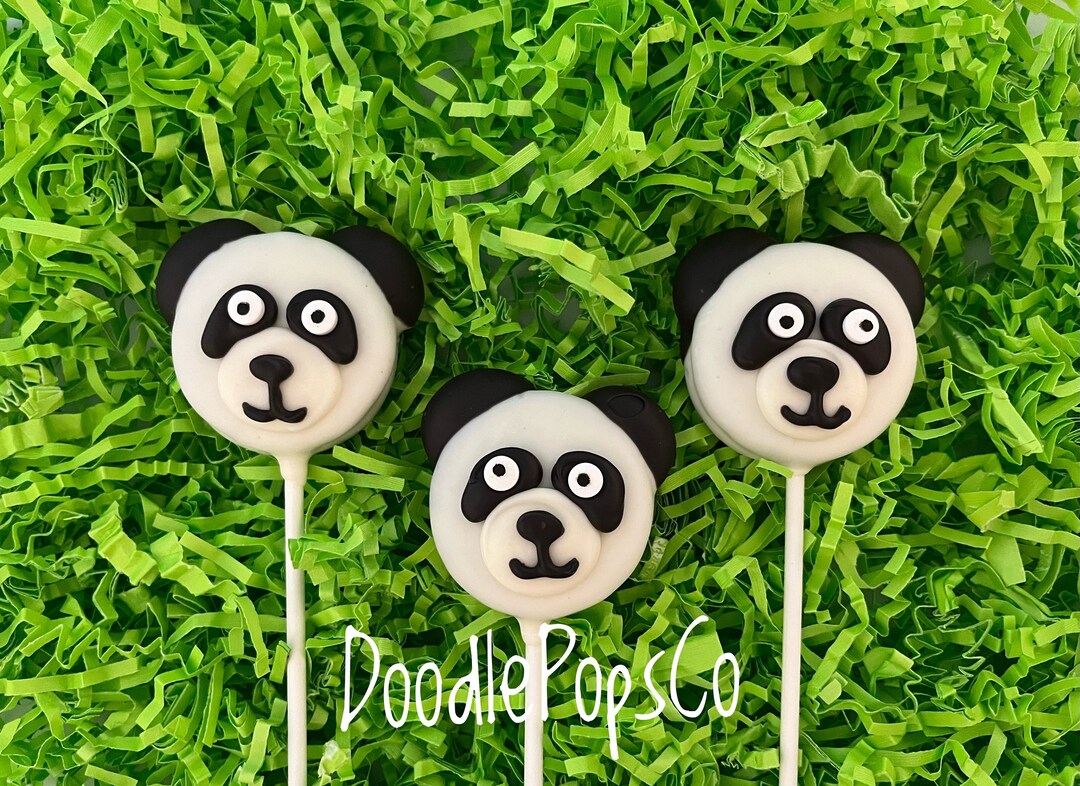 Panda Bear Oreo Cookie Pops / Panda Lover Gift / Kids Birthday Party ...