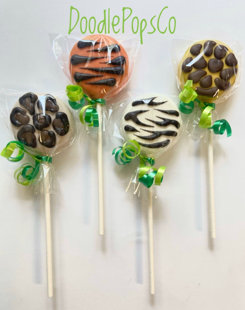 Animal Print Oreo Cookie Pops / Safari Cookie / Chocolate - Etsy