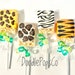 Animal Print Rice Krispy Pops / Safari Cookie / Chocolate Covered Rice ...