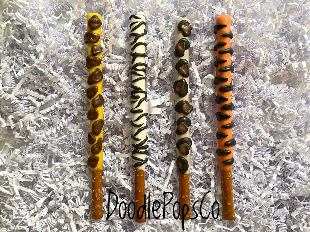Animal Print Pretzel Rods / Zoo Animal Party / Safari Party Favor ...