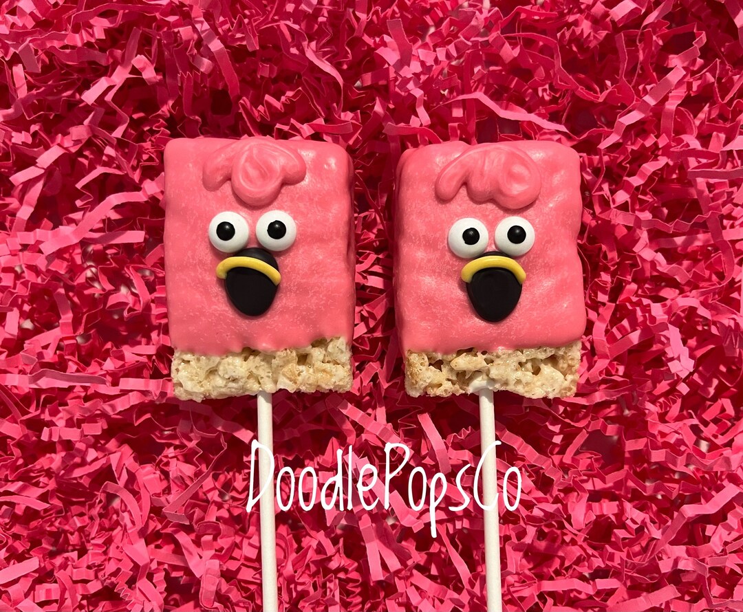 Pink Flamingos Rice Krispy Pops / Flamingo Party Favor / Baby Shower ...