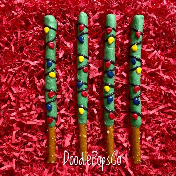 Christmas Pretzel Rods - Etsy
