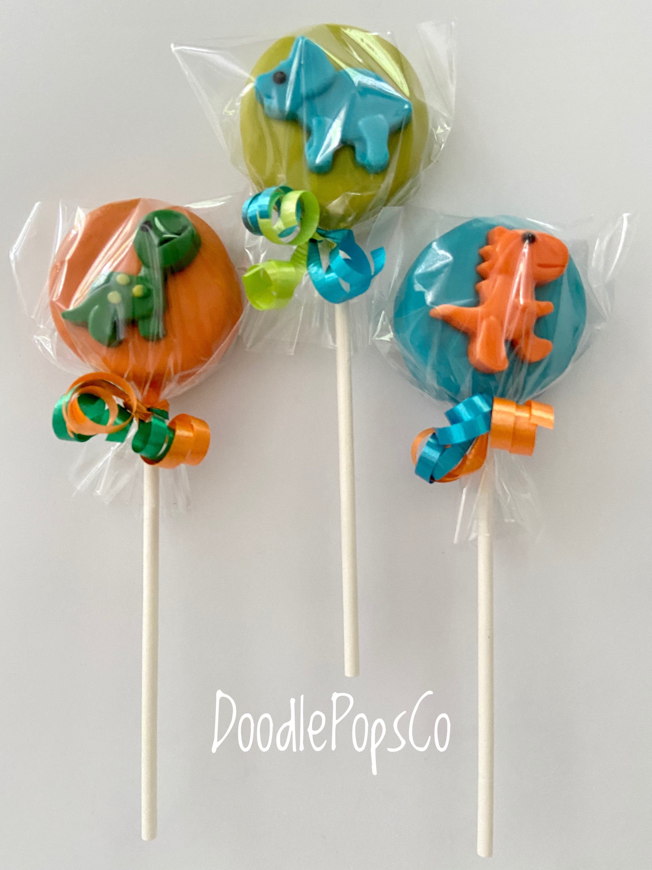 Dinosaur Oreo Cookie Pop / Dinosaur Birthday Party Favor / | Etsy