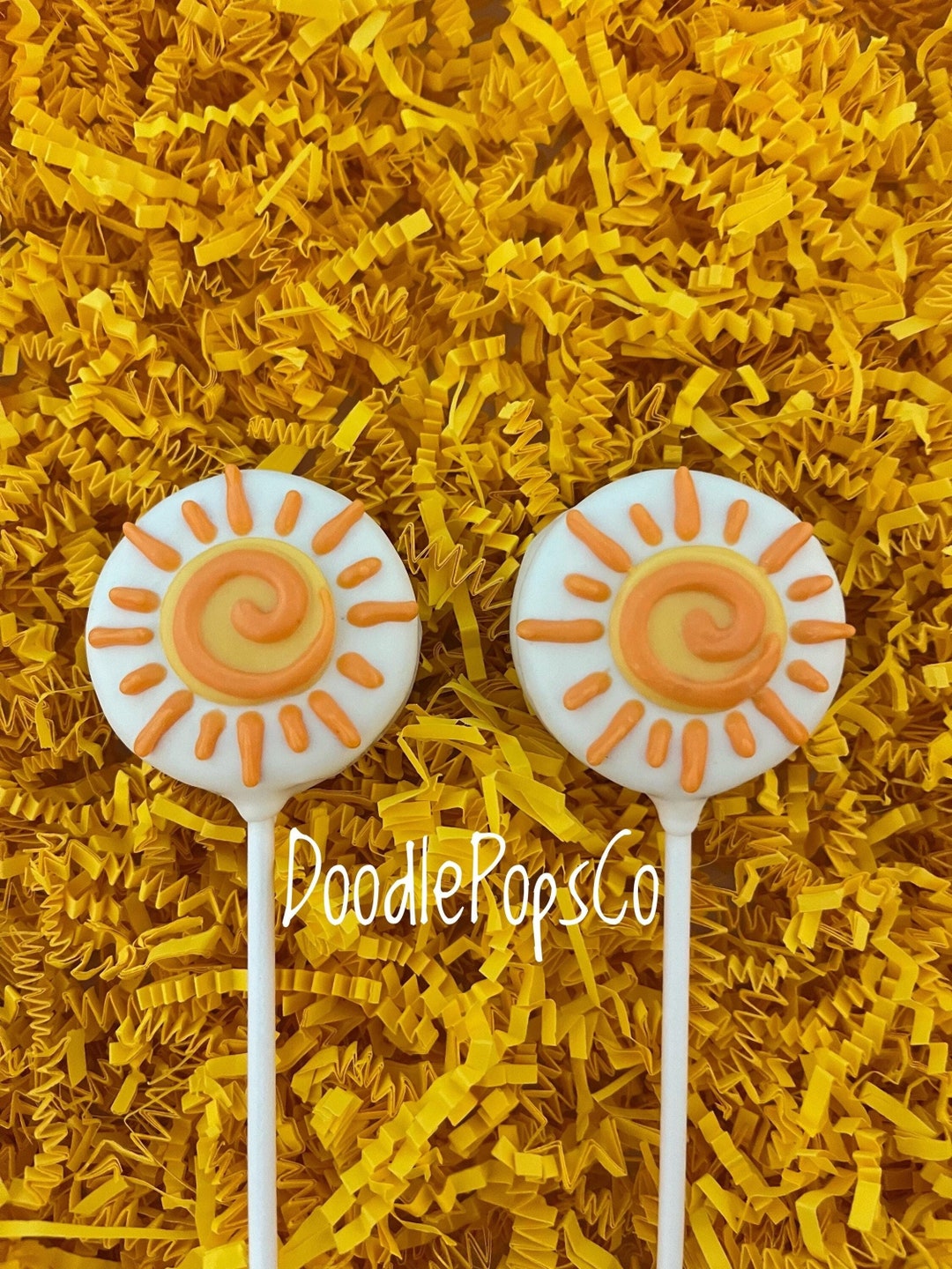 Sunshine Oreo Cookie Pops / Sun Birthday Party Favor / Chocolate ...