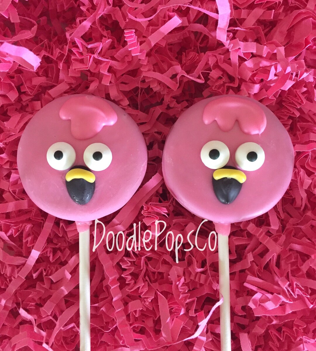 Pink Flamingos Oreo Cookie Pops / Flamingo Party Favor / Baby Shower ...