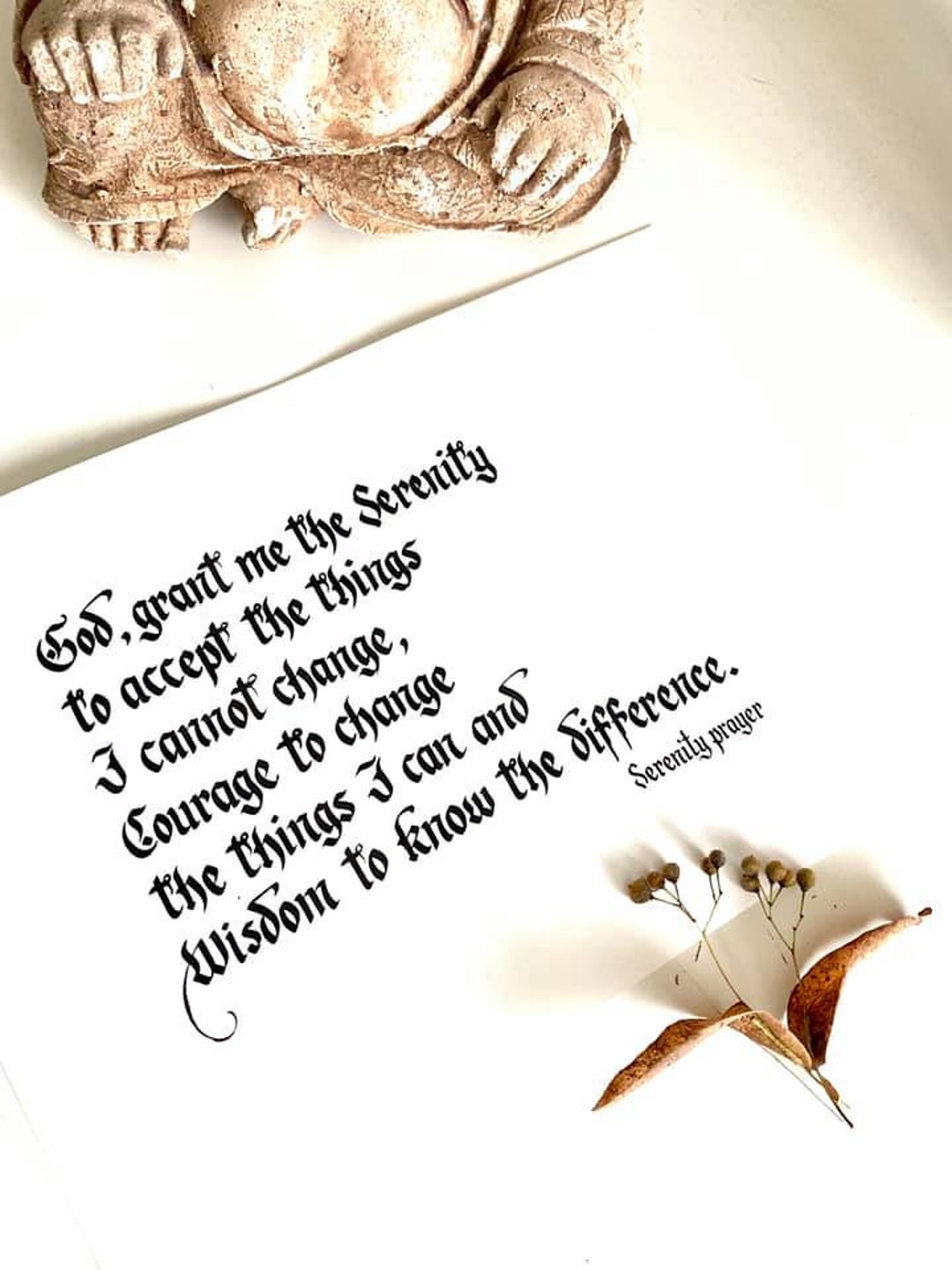 Handwritten Serenity Prayer / Calligraphy Serenity Prayer - Etsy