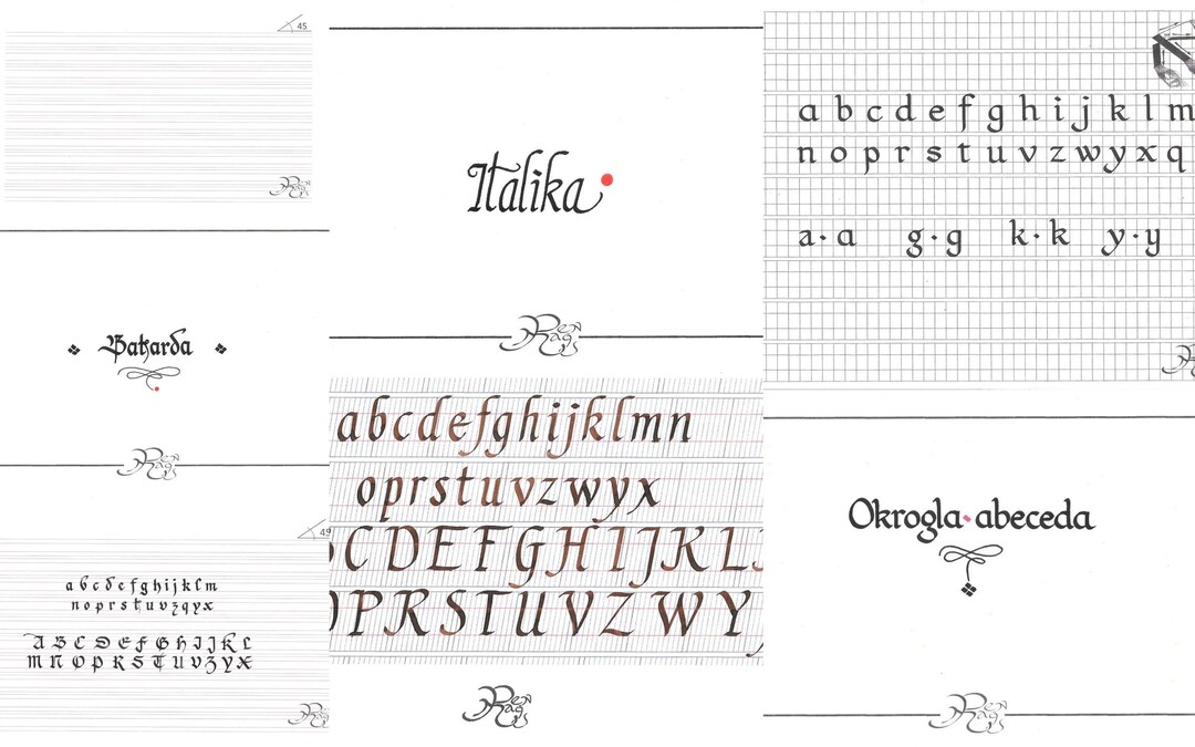A Bundle of Calligraphy Practice Sheets: Foundational, Italic and ...