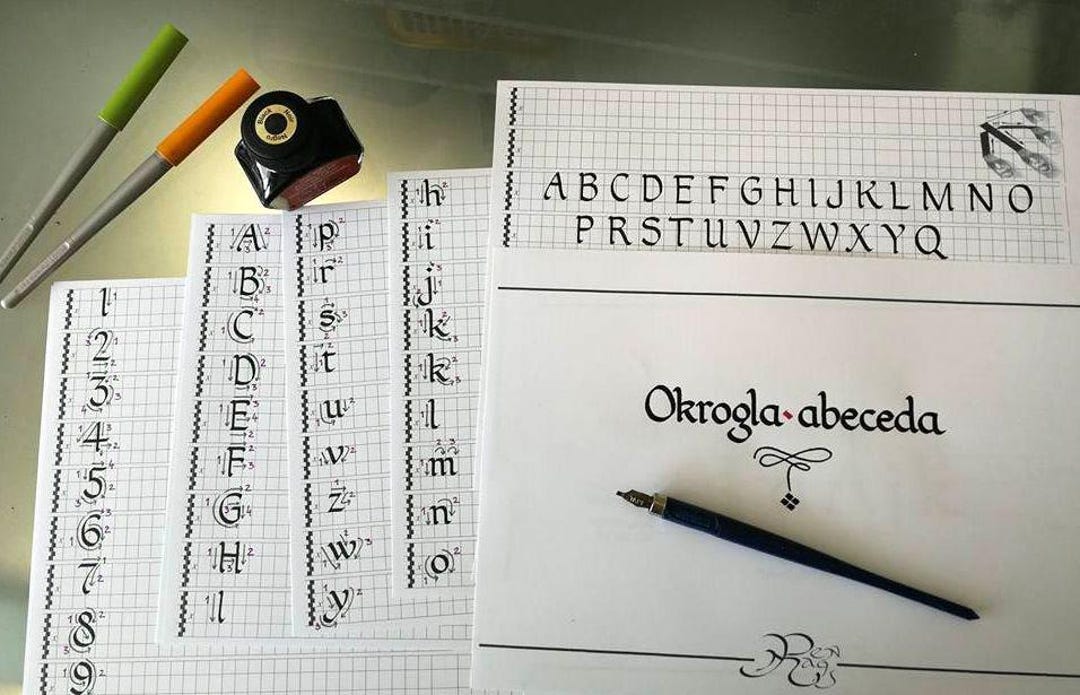 Calligraphy Practice Sheets: Foundational Hand Calligraphy - Letters ...