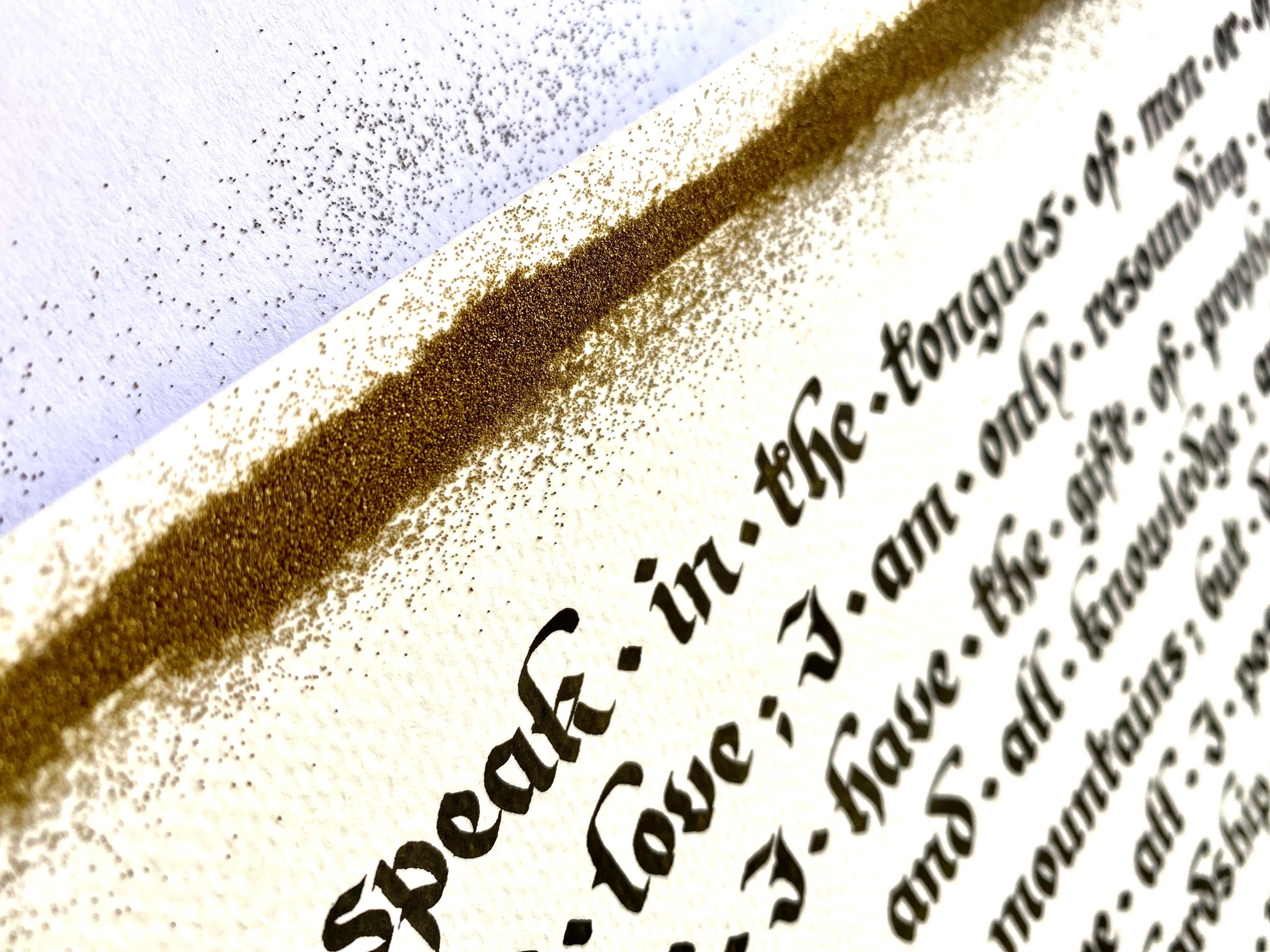 Corinthians - Unique and Original Calligraphy Work, Bible Text About ...