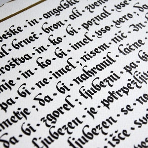 Pismo Korinčanom Originalno Kaligrafsko Napisano Besedilo O - Etsy