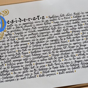 Desiderata - Made to Order, Unique, Original Calligraphy Artwork - Etsy
