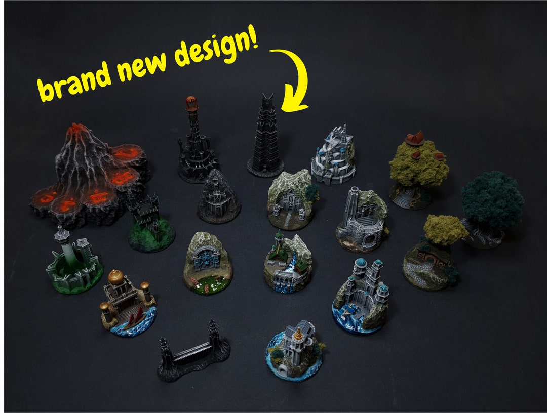 War of the Ring Strongholds, BRAND NEW Design, Resin, Painted and Ready ...