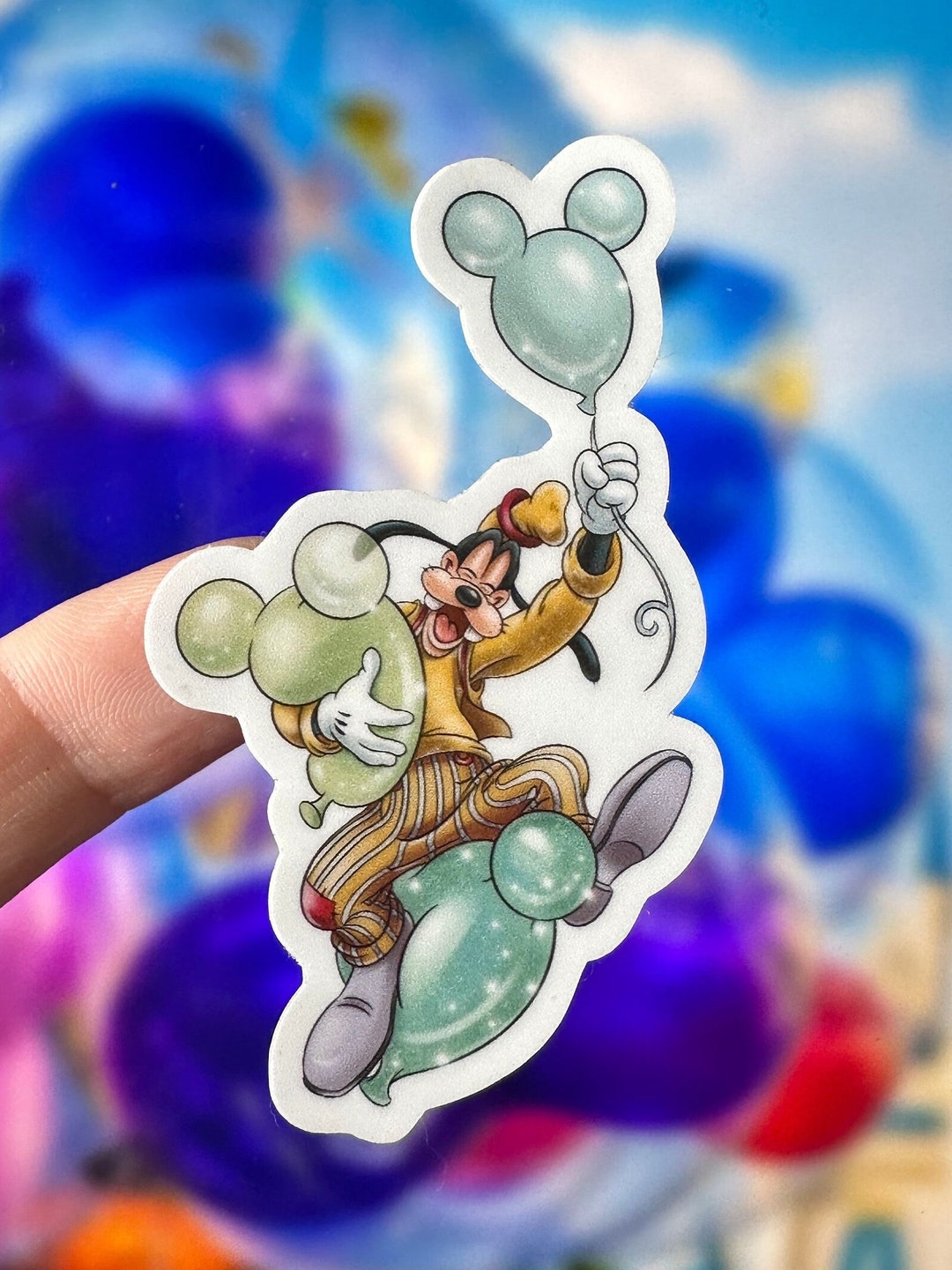 Goofy Mickey Balloon Sticker/ Balloons Laptop Sticker/water Bottle ...
