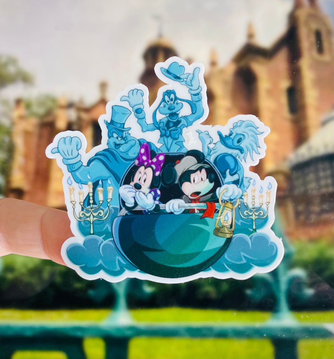 Hitch Hicking Ghosts Laptop Sticker/ Haunted Mansion Laptop Sticker ...