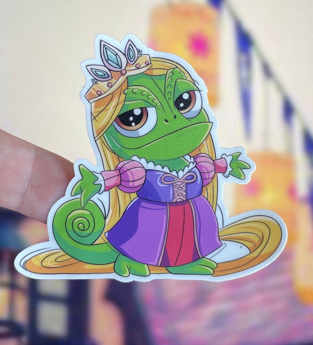 Pascal Laptop Sticker/ Tangled Sticker/ Rapunzel Sticker / Water Bottle ...