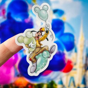 Goofy Mickey Balloon Sticker/ Balloons Laptop Sticker/water Bottle ...