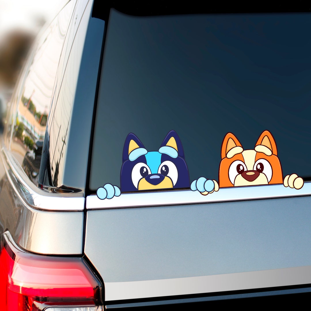 Bluey Car Decal/ Peeker Car Decal/ Bluey Peeker Car Sticker/ - Etsy