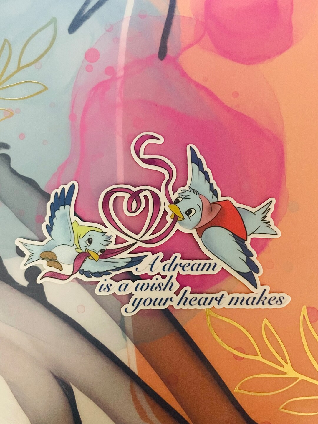 A Dream is a Wish Cinderella Sticker/ Gus Gus Sticker/ Disney - Etsy