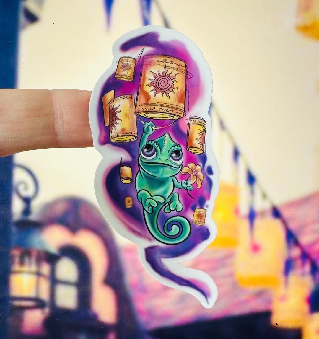 Pascal Sticker/ Floating Lanterns Pascal Rapunzel Tangled Laptop ...
