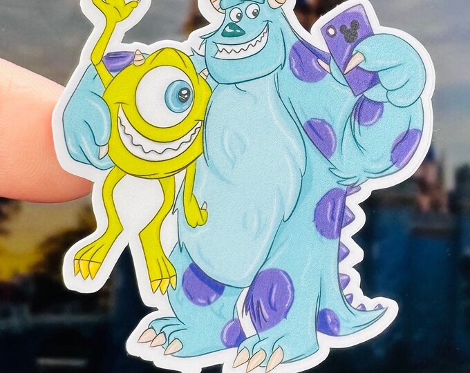 Mike and Sully Sticker/ Monsters Inc. Sticker/laugh Floor/ Disney ...