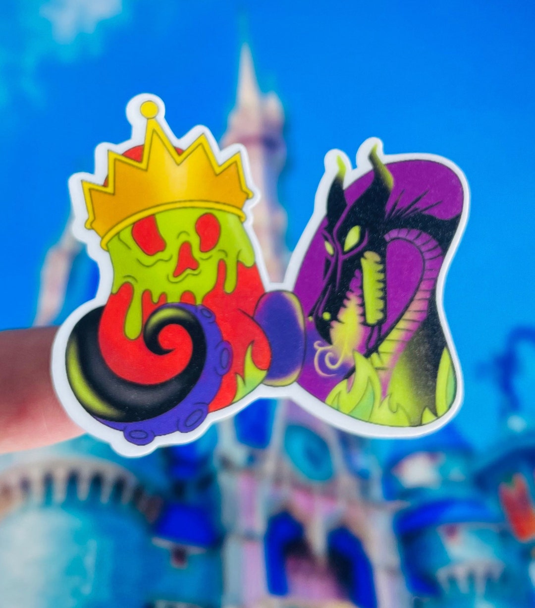 Disney Villians Bow Sticker/ Evil Queen Sticker/ursula/disney Laptop ...
