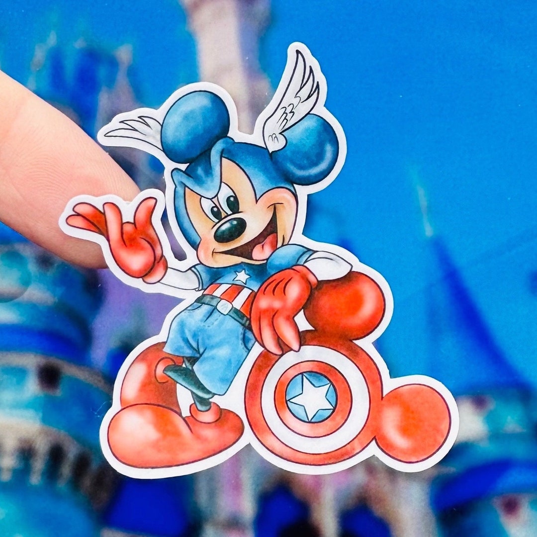Superhero Mickey/ Disney Sticker/ Disney Cell Phone Sticker/ Journal ...